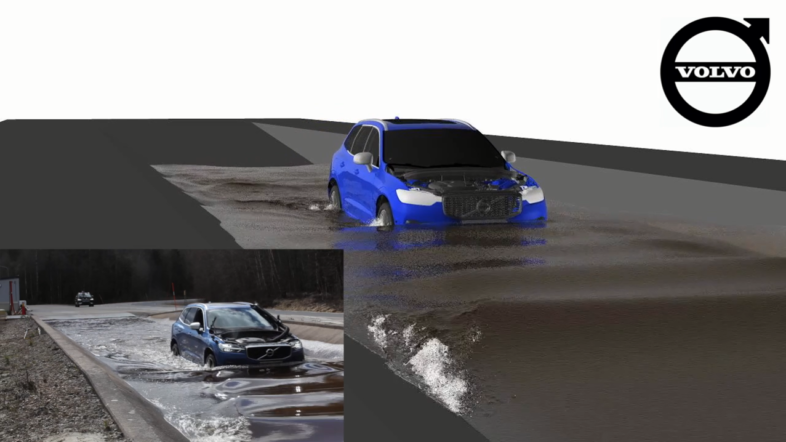 CFD simulation of vehicle water wading | PreonLab
