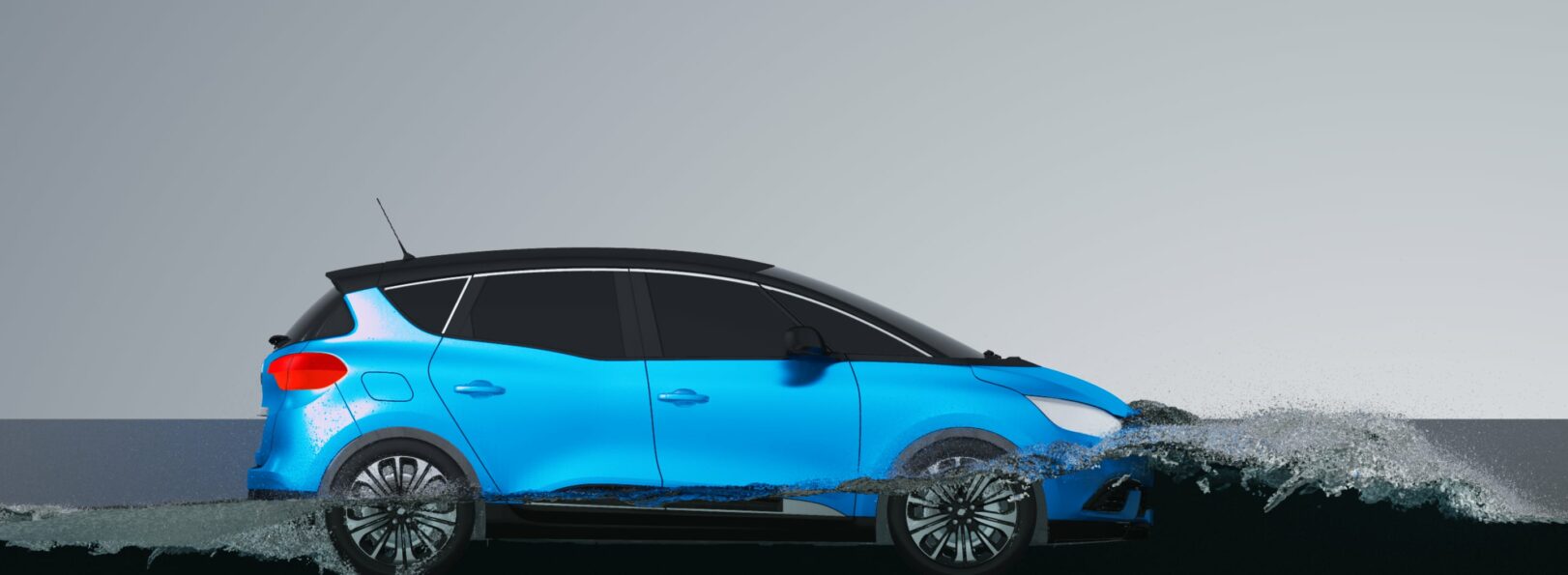 CFD simulation of vehicle water wading | PreonLab