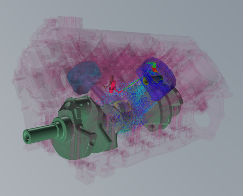 Piston Cooling Jet - Meshless CFD Software PreonLab Article