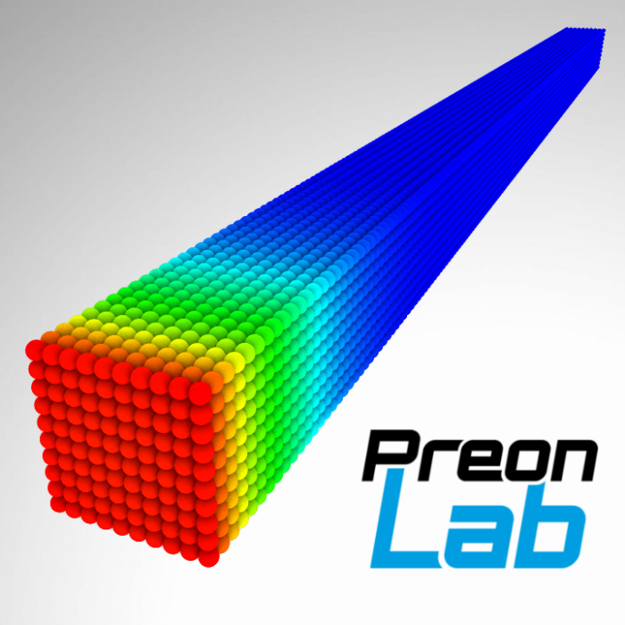 Thermal Conduction within a Rod - CFD SPH Software PreonLab Article