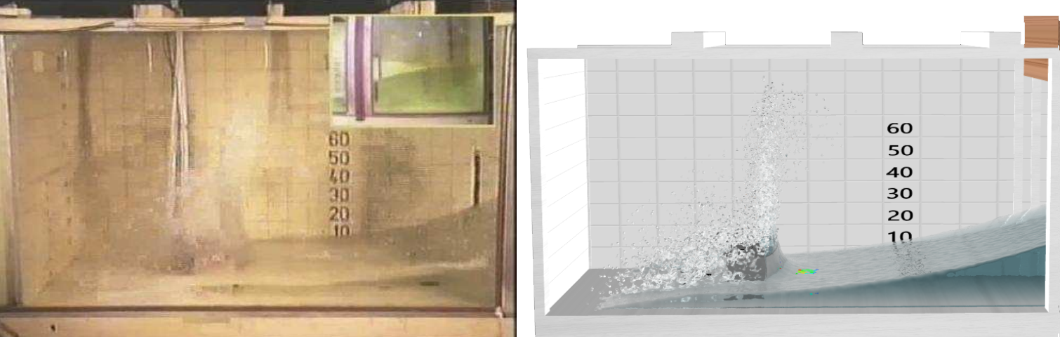 3-D Simulation of a Breaking Dam Flow - CFD Software PreonLab Article